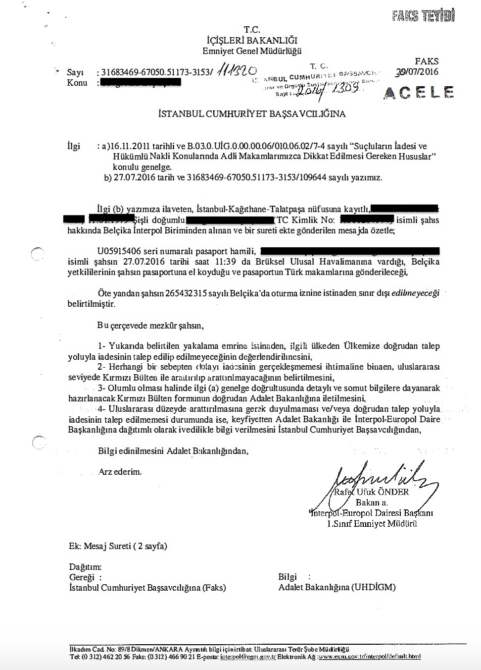 Secret documents reveal abuse of Interpol mechanisms by Turkish ...