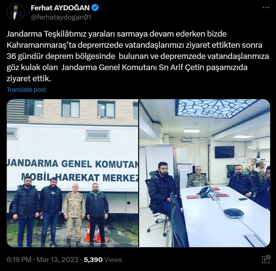 A Turkish general who commands the second-largest law enforcement ...